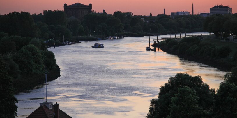 Die Weser - Chillen am Fluss inmitten der Stadt